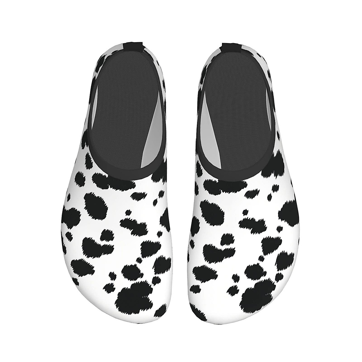 Dalmatian Print Pattern Water Shoes for Men Women Aqua Socks Barefoot Quick-Dry Beach Swimming Shoes for Yoga Pool Exercise Swim Surf