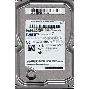 SAMSUNG HD502HJ, HD502HJ, REV A, 500GB SATA 3.5 Hard Drive