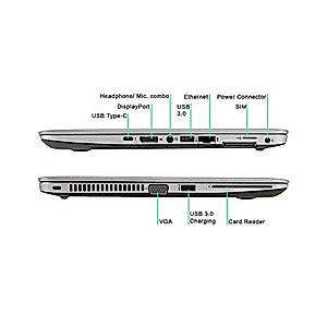 HP Elitebook 840 G3 14-inch HD, Core i5-6300U 2.4GHz, 16GB RAM, 1TB Hard Drive, Windows 10 Pro 64Bit (Renewed)