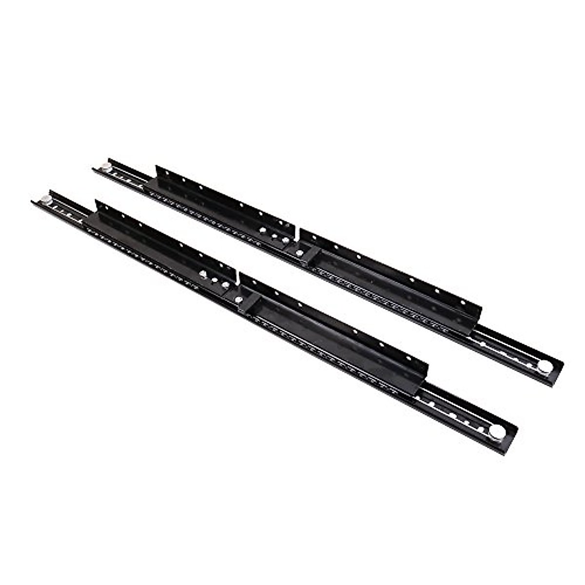 ECLV 33 1/2'' Table Leaf Sliding Brackets Dining Table Extender Brackets Coffee Table Slides,Computer Desk Extender,Black