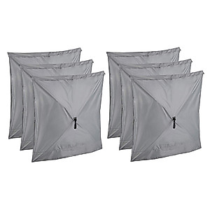 CLAM Quick Set Screen Hub Gray Fabric Wind & Sun Panels, Accessory Only (6 Pack)