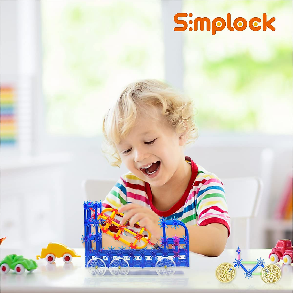 SIMPLOCK KIDS200 Educational Toys for Kids Building Toys Creative Toys Kit Gift Set for Preschool Kindergarten Elementary School Group Activity Teaching Aid Education Method