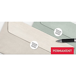 Office Depot Permanent Mailing Seals, 1in. Diameter, White, Pack Of 600, OD98796