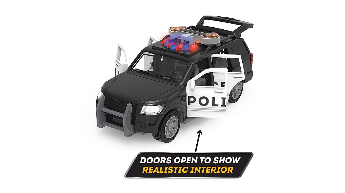 Driven by Battat Police Car Toy with Lights & Sound