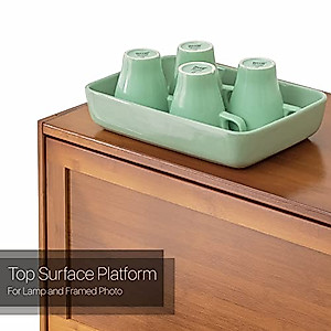 MoNiBloom 4 Tier Shoe Cabinet, Bamboo Free Standing Shoe Shelf Storage Rack with Flip Doors for 9-12 Pairs Home Entryway Hallway Office Bedroom, Brown