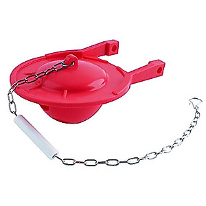 iFealClear Toilet Flappers Compatible with TOTO Flapper Model THU138S, Replaces 3-Inch Flappers Long Lasting Rubber Seal Water Saving- Including Stainless Steel Chain and Hook, Easy to Install, Red