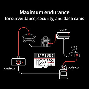 Samsung PRO Endurance 32GB 100MB/s (U1) MicroSDXC Memory Card with Adapter (MB-MJ32GA/AM) , Black/White