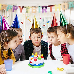 OKREVIEW First Birthday Cake Toy - Music Cake Toys with Counting and Blow Candles Singing Toys for 1 2 3 4 Years Old Boys Girls Birthday and Xmas Gift