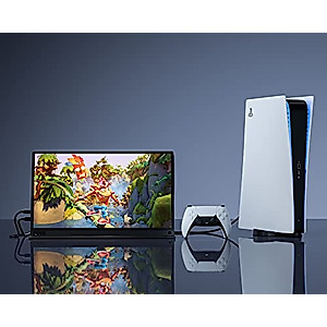 OUNSHLI Portable Monitor for Laptop 16.1 Inch Full HD 1080P Dual Computer Monitor USB C HDMI with Speakers, Flat Travel Monitor for MacBook Pro PS4 PS5 PC, Smart Cover&Screen Protector Included…