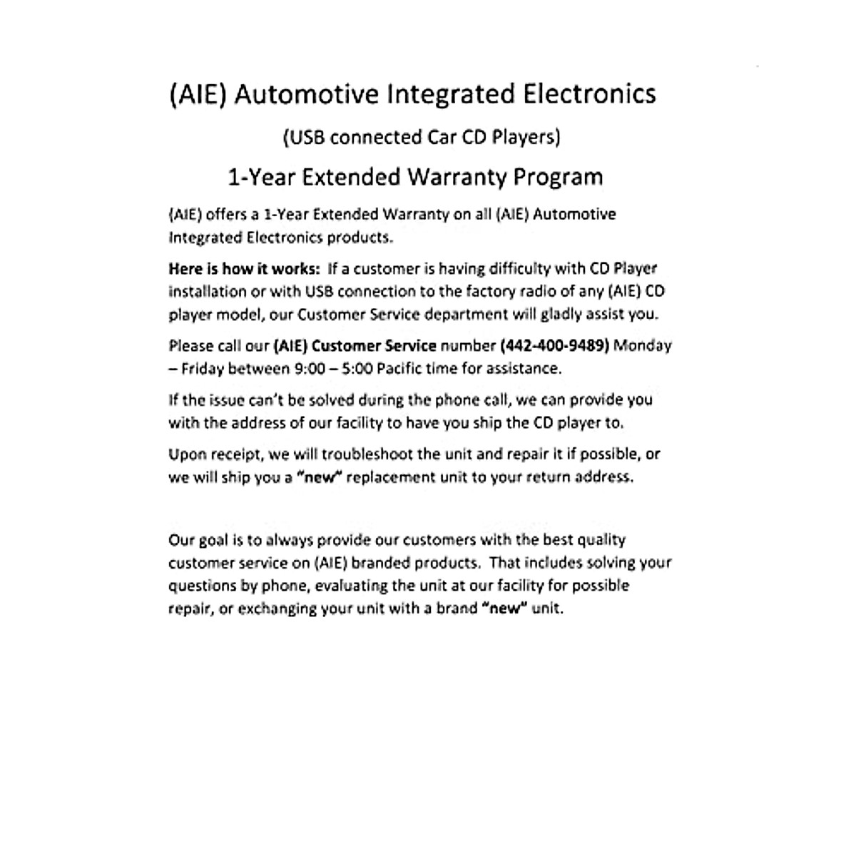 (AIE)-USBCDPLAY-2 – “Add-on” Car CD Player - Connects to Factory Audio System via USB Data Port Radio Connection – [Important] Confirm Vehicle Compatibility on Guide in Images