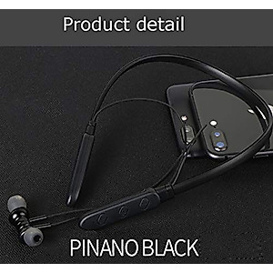 QT S Bluetooth Neckband Headphones, HD Sound V5.0 Wireless Neckband Headset Stereo Noise Cancelling Sweat/Waterproof Sports Earphones for Gym Workout Travel Business Earbuds Music & Playtime 10 Hours