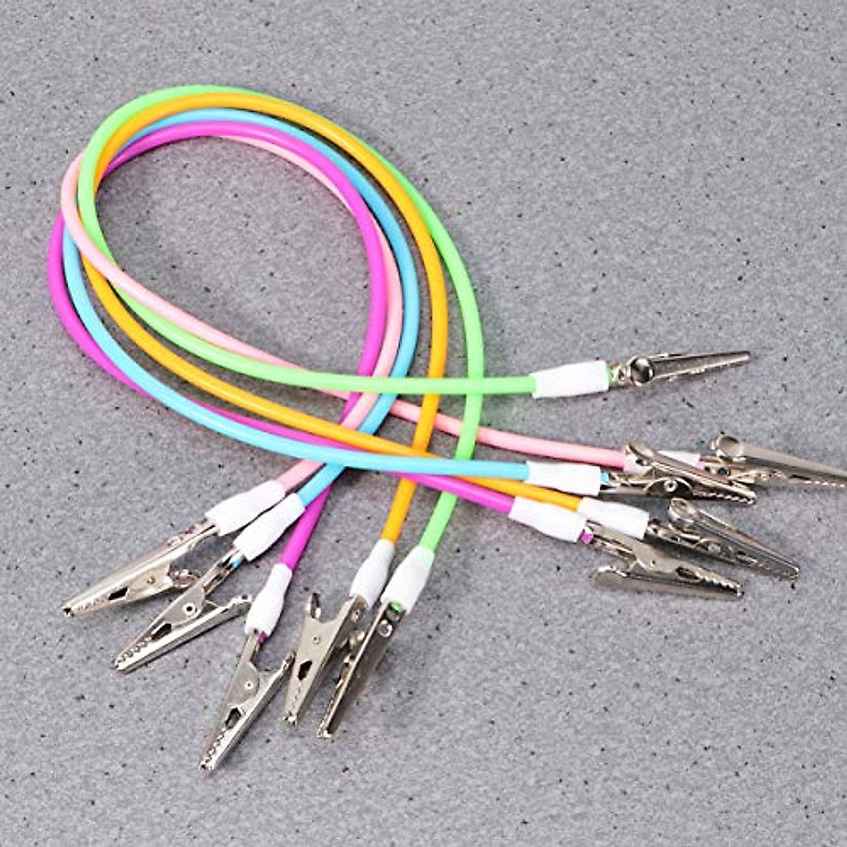 5pcs Blue Glasses Clothing Silicone Neck Clips Pink Protector Cords Covering Clinic Eyeglass Mixed Bib Yellow Dining Green Strap Clip Purple Dental Face Men Chain Practical