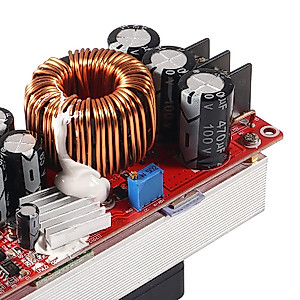 ACEIRMC 1500W 30A DC-DC Boost Converter DIY Step-up Boost Constant Stream Power Supply Module Board in 10-60V Out 12-90V Electric Unit Module (1500W 30A Boost Converter)