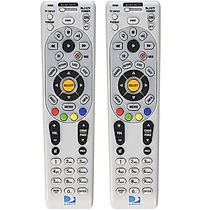 DirecTV RC66X 2 Pack - Replaces RC65, RC65X, RC66 - Works with HR20, H20, HR21, H21, HR22, H23, HR23, H24, HR24, R15, R16, R22,D11, D12