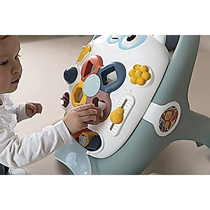 Little Smoby Baby Walker by Smoby Detachable Activity Play Board Baby’s First Doll Pushchair Toy Grows with The Child from Activity Board to Walker with Fun Colours, Actions and Sound, 7600140304
