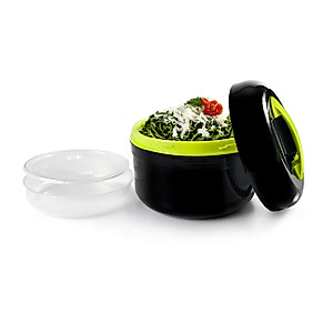 IBILI Thermal Food Box, 2, 20, Black,Green