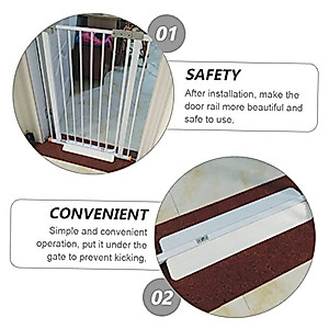 House Walk Stairs Heavy for Plastic Thru Doorways Guardrail Metal Door White Fixator Pet Stairways Part Pedalboard Holder Safety Duty Anti-Kicking Proofing Stairway Board Dog