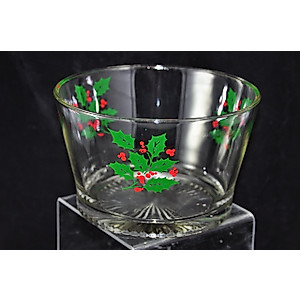Vintage Bartlett-Collins Ice Bucket Vintage Christmas Holly Dip Bowl