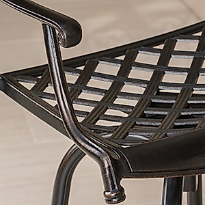 Christopher Knight Home Santa Maria Barstool, Shiny Copper