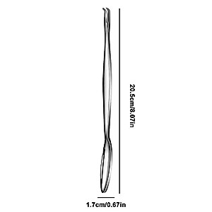 Stainless Steel Crab Fork Seafood Tools, 8 inch Lobster Crab Leg Picks Fruit Forks Seafood Picks for Party Travel(gold)