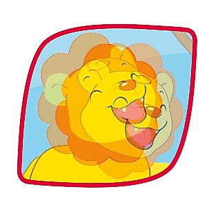 Simba 104010018 ABC Rolling Mirror/with Large Wobble Image in Both Wheels / 12 cm / 6 Months +, Multicoloured
