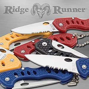 Ridge Runner Pocket Knife Jar | 36 Count | Below Wholesale Cost | Razor Sharp Stainless Steel Blades | Colorful ABS Handles
