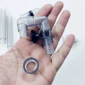 BASE WAVE Aquarium External Filter Accessories Inflow Outflow Kit for Canister Filter 1/2'' ID Hose
