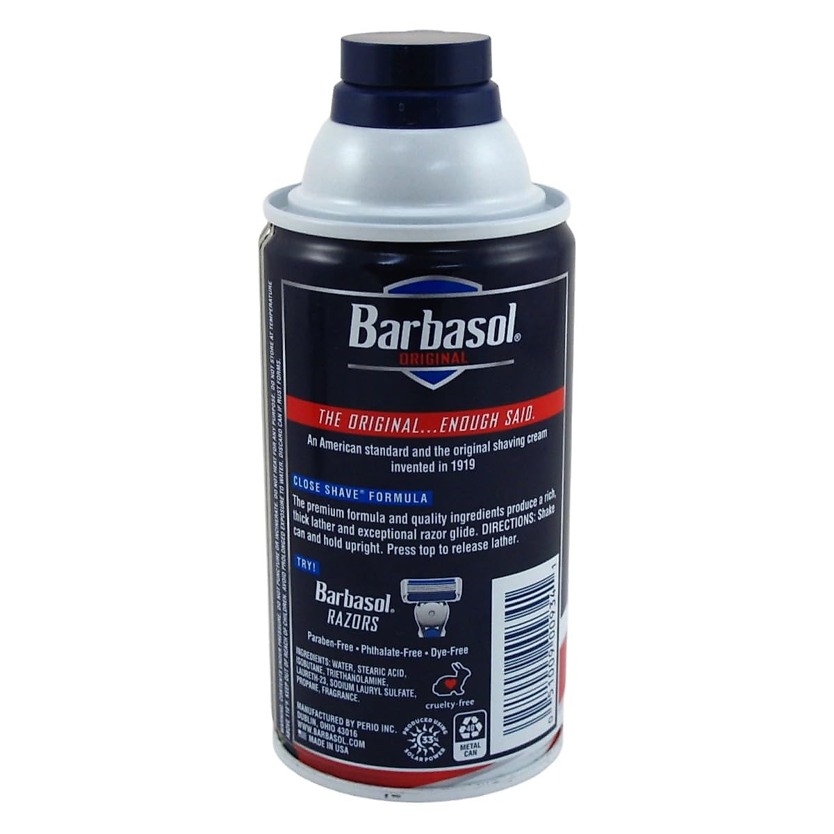 Barbasol Thick and Rich Shaving Cream, Original 10 oz (Pack of 3)