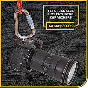 Danger Buddies Camera Carabiner Clip D-Ring - Easily Attach a Carabiner to your Camera with this 1/4-20 Tripod Mount D-Ring (2-Pack)