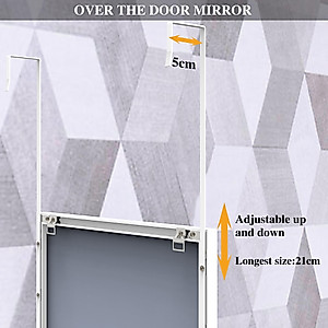 ANYHI Full Length Mirror, 60" x 18" Large Full Body Mirror, Wall Mirror Full Length, Door Mirror Full Length, Gym Mirror for Wall, Standing Floor Mirror, Long Mirror for Living Room Bedroom (White)