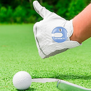 Amy Sport Golf Score Counter Stroke One Touch Reset Up to 12 Shots 3 Pack Portable Mini Attachment Counters Clicker Clip to Golfers Glove Bag Hat (3 Pack-Black&White&Blue Mini Counter)