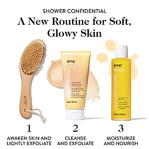 goop Microderm Body Scrub | Exfoliate, Cleanse, & Moisturize | Subtle Scent of Juniper, Fir Needle, Vetiver, and Oakmoss | 6 fl oz | Paraben and Silicone Free