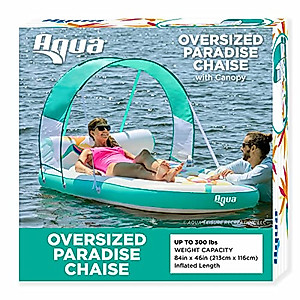 Aqua Paradise Pool Float Lounge with Canopy
