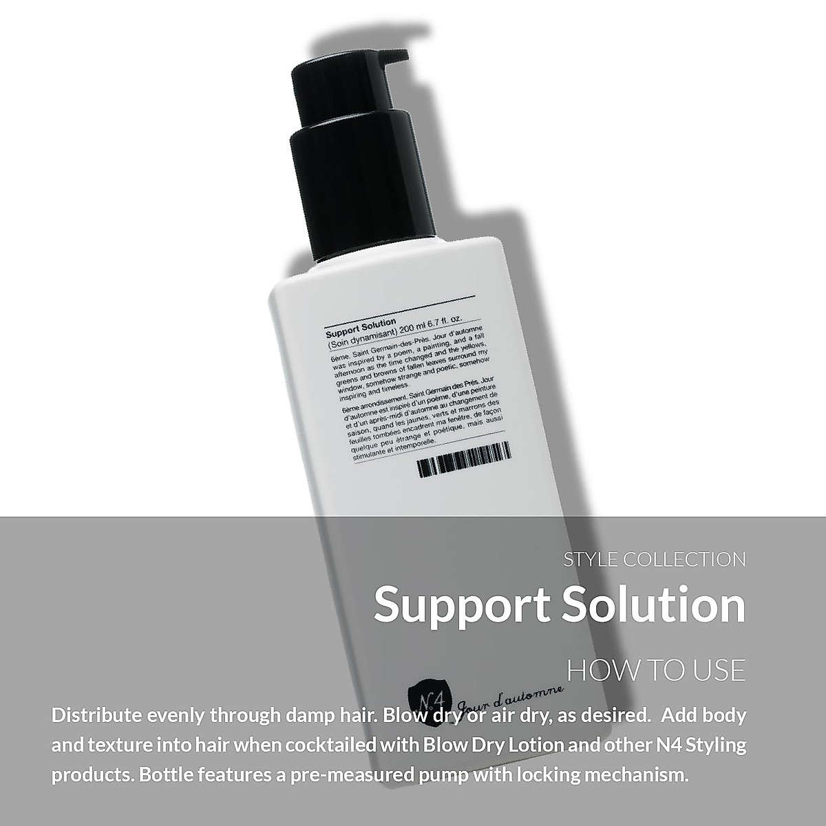 Number 4 Hair Gel for Men and Women, Hair Styling Products, Support Solution Priming Gel, 6.7 oz