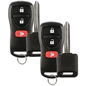 Discount Keyless Replacement Key Fob Car Remote and Uncut Transponder Key Compatible with KBRASTU15, CWTWB1U733, ID 46, NI04T (2 Pack)