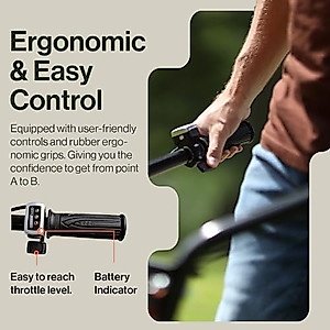 SuperHandy Wheelbarrow Utility Cart Electric 24V DC 330lbs Max Load Barrel Dump Material Debris Hauler (Amazon Exclusive)