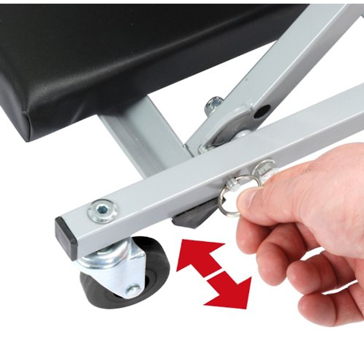 Pro-Lift C-2036D Grey 36" Z-Creeper Seat , Black