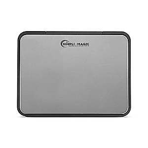 SIMPLI-MAGIC 50 Liter / 13.2 Gallon Soft-Close, Smudge Resistant Trash Can with Foot Pedal and Built in Filter- Stainless Steel, Sleek Finish