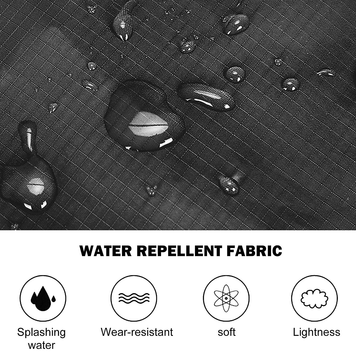 kingsea Foldable Backpack,Lightweight Packable High capacity Backpack for Travel Camping Hiking Outdoor Sports Daypack (Black)