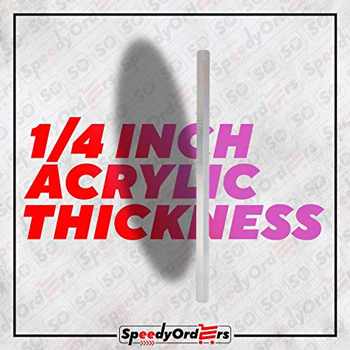 SPEEDYORDERS 1/4" Plexiglass Sheet, 12 Inch Diameter Clear Acrylic Lucite Circle, Round Cake Disc, Disk Table Top, Backdrop Made in USA