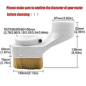 CNC Engraving Machine Dust Shoe For 70mm Spindle