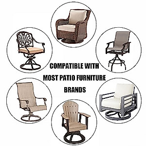 Lumpro Spring Plate Replacement Parts Fiberglass Rocking Plate for Patio Furniture Swivel Rocker Lawn Rocking Chair Repair 5'' x 2.5'' x 0.25'' (10 Pack)