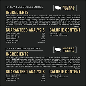 Purina Pro Plan Complete Essentials Lamb and Vegetables and Turkey and Vegetables Slices in Gravy 12ct High Protein Wet Dog Food Variety Pack - (Pack of 12) 13 oz. Cans