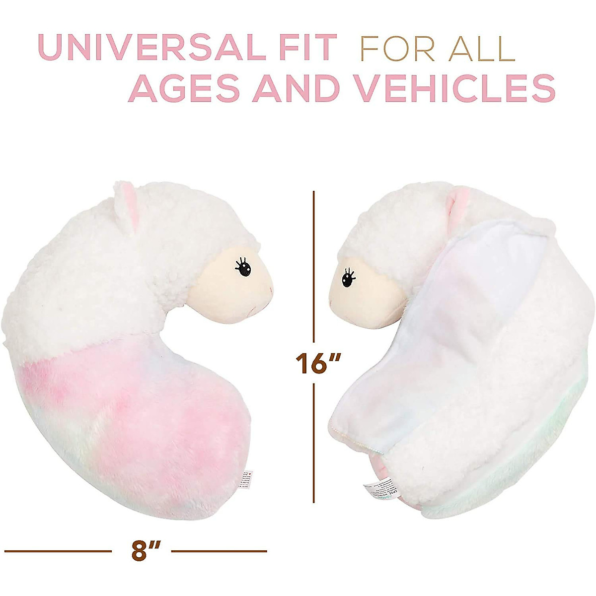 XDEMODA Seatbelt Pillow for Kids Travel - Dinosaur Seat Belt Cover & Cushion Pillow. Child Car Stuffed Plush Animal Travel Pillow. Safety Belt