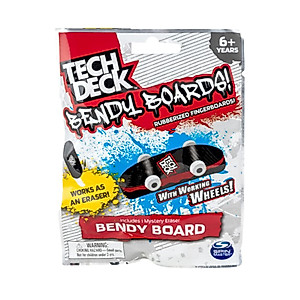 Tech Deck Bendy Boards Rubber Eraser Finger Board Blind Bag - Pack of 8