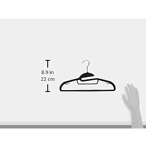 Richards Homewares All in 1 Hanger, 8-Piece Set, Black/Gray