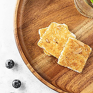 JF JAMES.F Round Serving Wooden Tray Decor Wood Tray charcuterie Boards Serving Tray Applicable to Dining Room and Living Room Diameter 25 * 2.8cm 0.5kg