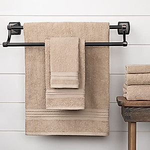 Bathroom Hand Towels Set 100% Cotton Tan, Oeko-Tex Terry Cotton, Soft and Absorbent Hand Towel, 500 GSM, Set of Two, 16 in x 28 in