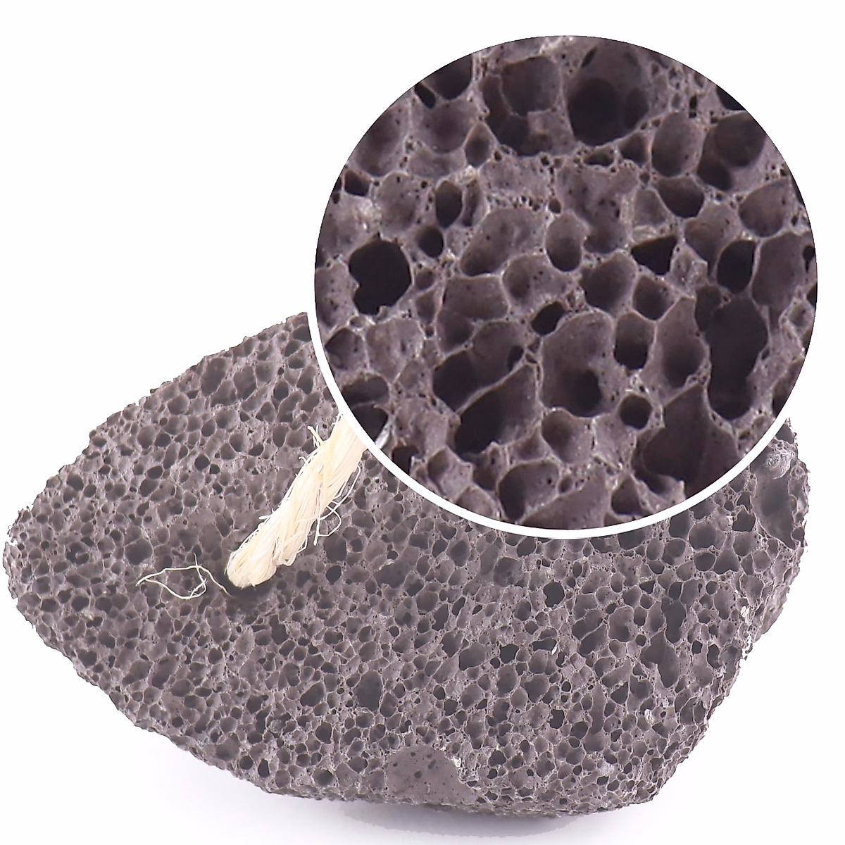 Natural Elephant Natural Volcanic Lava Pumice Stone Callus and Foot Pedicure Rock Scrub Packs (Single Pumice Stone)