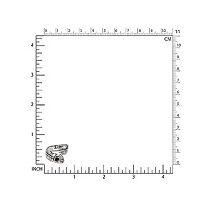 Silvershake Natural Garnet 925 Sterling Silver Bypass Feather Ring Size 8